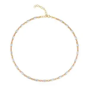 OUF! Tricolor Disco Ball Necklace
