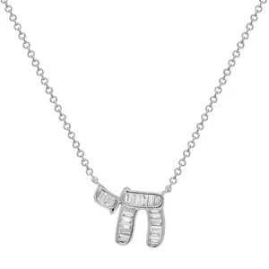 OUF! Chai Diamond Baguette Necklace - One-color