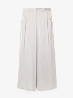 HOUSE OF DAGMAR Wide Leg Trousers - Silver