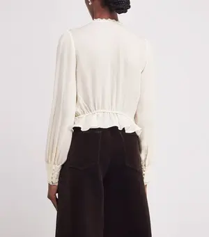 Paige Britt Silk Blouse - Ivory