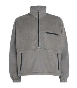 Auralee Silk Fleece Half-zip Sweatshirt