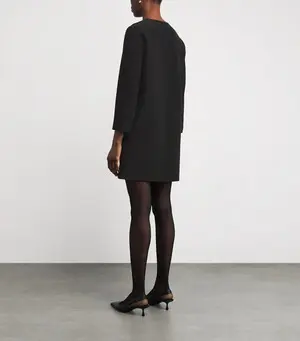 JOSEPH Satin A-line Mini Dress - Black