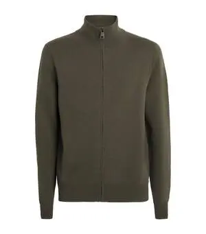 Purdey Wool Technical Zip Cardigan