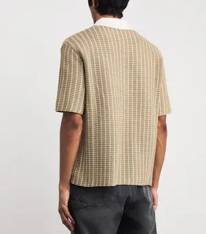 JIL SANDER Knitted Polo Shirt - Beige