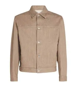 Men's Beige Denim Jackets