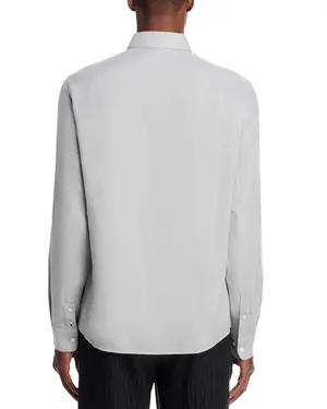 BOSS Liam Kent Collar Regular Fit Button Down Shirt - Open Grey