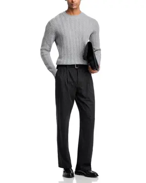 BOSS Hitalo Textured Crewneck Sweater