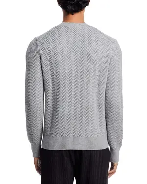 BOSS Hitalo Textured Crewneck Sweater