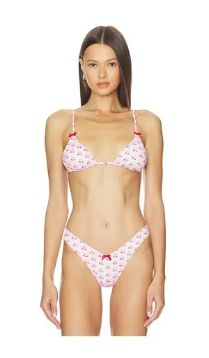 Frankies Bikinis Lumia Bikini Top - Baby Berry