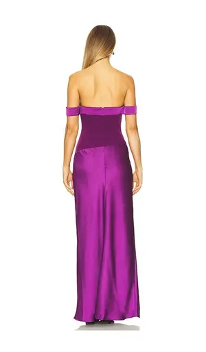 RUNAWAY THE LABEL Ebony Maxi Dress - Violet