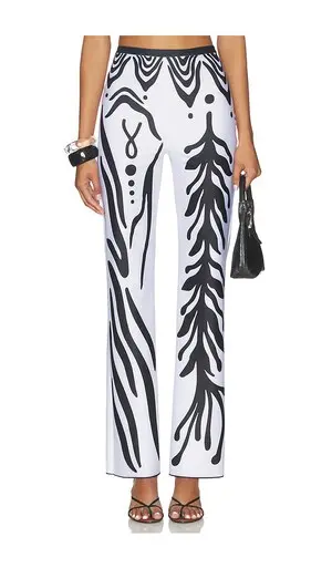 DI PETSA Iris Lycra Long Trouser - Black & White