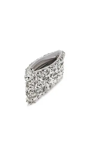 Simkhai Reese Beaded Clutch - Silver