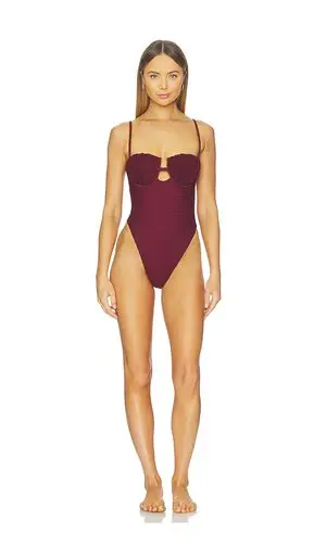 MONTCE Petal One Piece - Maroon Crochet