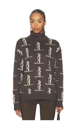 ALP N ROCK Nala Vintage Ski Sweater In Brown