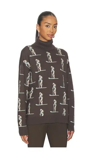 ALP N ROCK Nala Vintage Ski Sweater In Brown