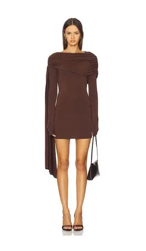 ALL THE WAYS Beatriz Drape Mini Dress