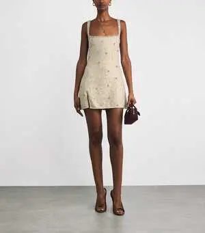 CLIO PEPPIATT Pamela Mini Dress - Silver