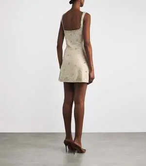 CLIO PEPPIATT Pamela Mini Dress - Silver