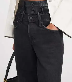 AGOLDE Elson Double-waist Straight Jeans