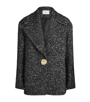 JOSEPH Wool Tweed Donegal Agar Coat