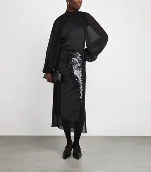 JOSEPH Satin Cave Blouse