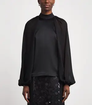 JOSEPH Satin Cave Blouse
