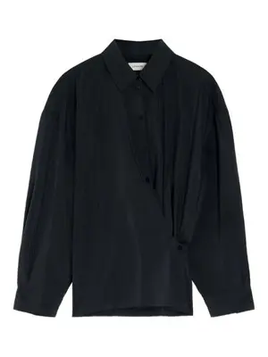 LEMAIRE Silk Shirt - Black