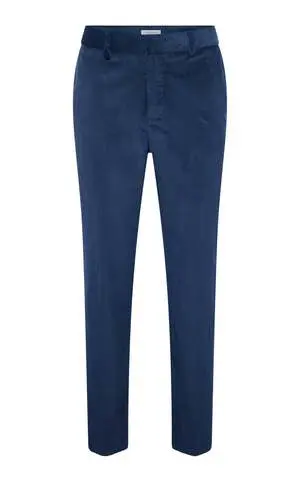 Gabriela Hearst Sebastian Slim-leg Cotton Corduroy Pants - Electric Navy