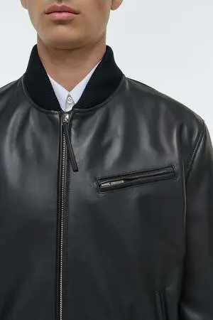 Gabriela Hearst Gregory Leather Bomber