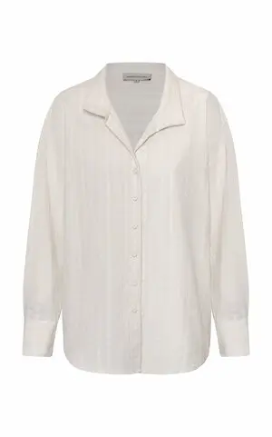 ANDRES OTALORA Un Tej Cotton-Jacquard Oversized Shirt