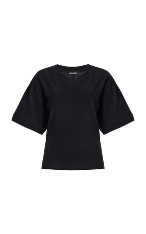 EB DENIM Eero V-neck T-shirt - Black
