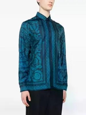 Versace Barocco Print Button-up Shirt