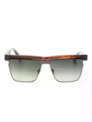 Yohji Yamamoto Square Frame Sunglasses - Brown