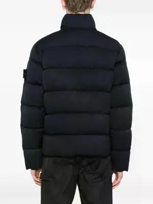 Stone Island 4100100 Twill Wool-tc_ Ghost Padded Jacket - Blue