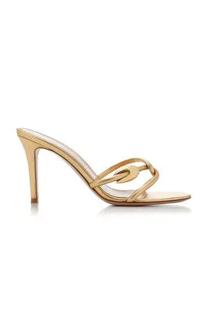 GIANVITO ROSSI Mamba Leather Mules