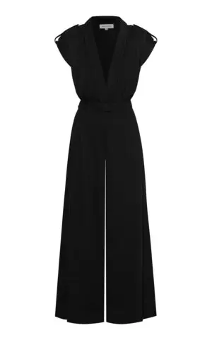 ANDRES OTALORA Amara V-neck Jumpsuit - Black