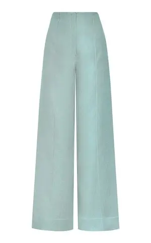 ANDRES OTALORA La Promesa High-rise Wide-leg Pants - Light Blue