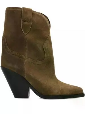 Isabel Marant Étoile Leyane Pointed Toe Western Pumps - Green