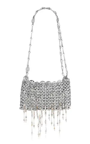 Rabanne Fringed Brass Shoulder Bag - Silver