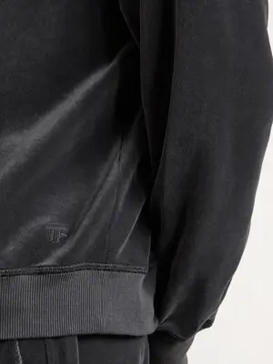 TOM FORD Cotton-blend Velour Hoodie - Gray