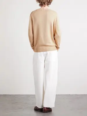 Polo Ralph Lauren Logo-embroidered Cotton Sweater - Neutrals