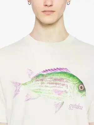 MELT Cotton Printed T-shirt - Neutrals