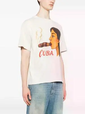 MELT Cotton Printed T-shirt - Neutrals