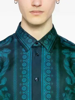 Versace Barocco Shirt - Blue
