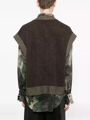 ZIGGY CHEN Sleeveless V-neck Vest