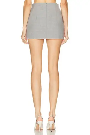 Wardrobe.NYC Contour Mini Skirt - Grey Marl