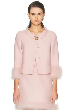 Valentino Garavani Faux Fur Jackets For Women