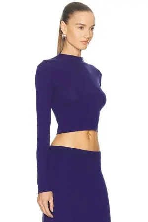 TOM FORD Long Sleeve Cropped Top