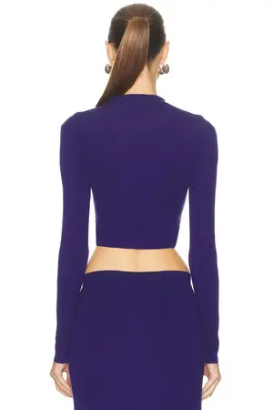 TOM FORD Long Sleeve Cropped Top