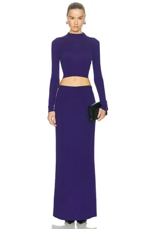 TOM FORD Long Sleeve Cropped Top